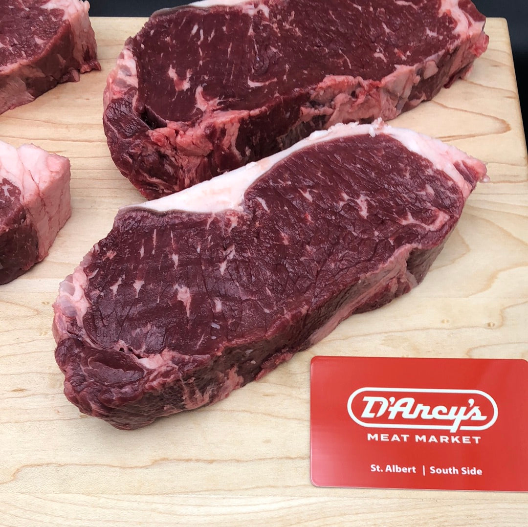 AAA Striploin Steak | Edmonton & St Albert Butcher Shop | D'Arcy's Meat ...