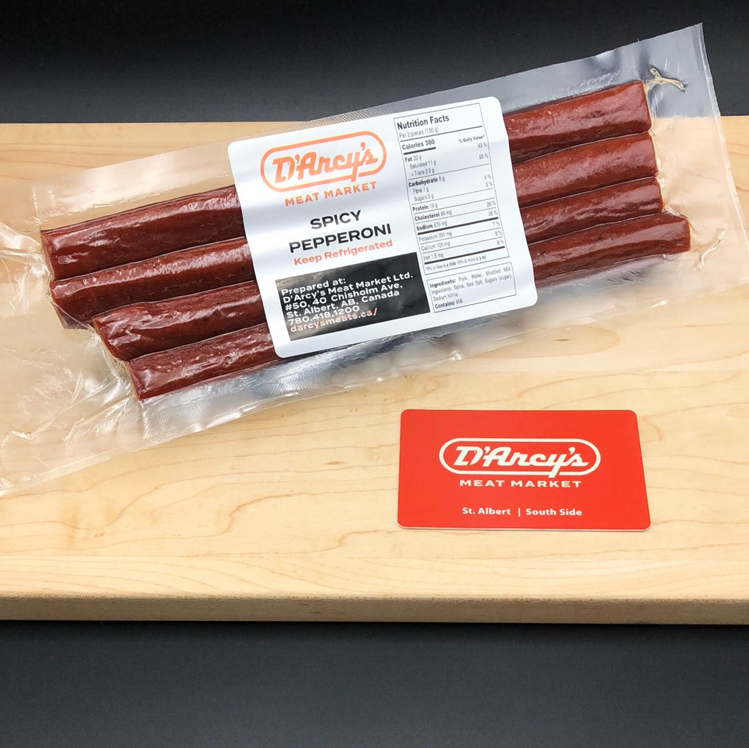 Spicy Pepperoni | Edmonton & St Albert Butcher Shop | D'Arcy's Meat Market
