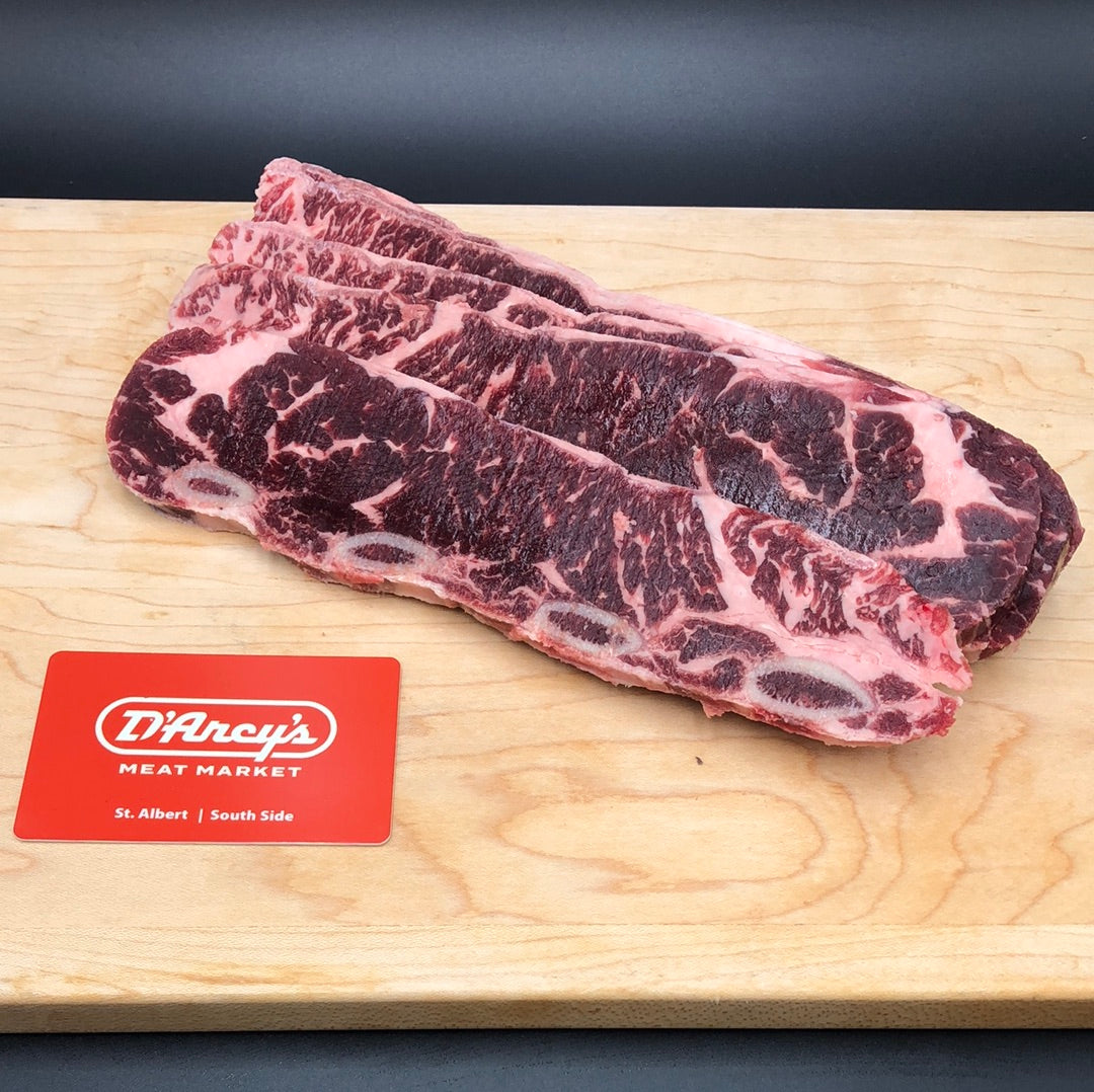 1lb. Flanken Cut Beef Short Ribs | Edmonton & St Albert Butcher Shop ...
